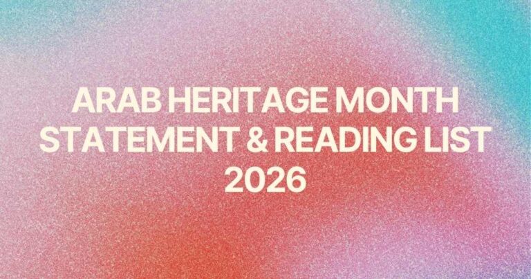 Arab Heritage Month Statement and Reading List 2026 - ROOM Magazine